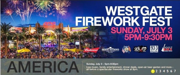 Glendale Westgate Firework Fest July 3 2026 | Westgate Entertainment ...