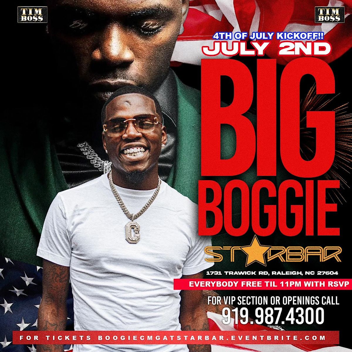 Big boogie at Starbar | 1731 Trawick Rd, Raleigh, NC | July 2 to July 3