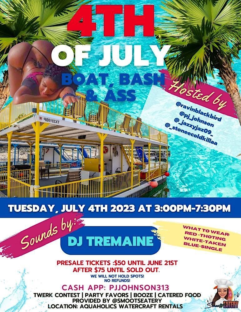Smootseatery BOAT BASH AND ASS PARTY | Online | July 4, 2023