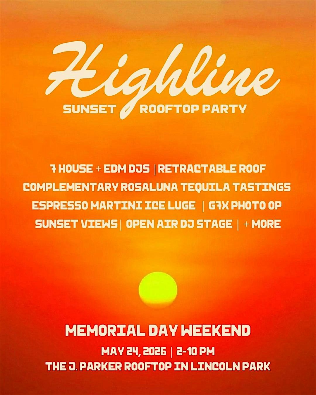 Highline Sunset Rooftop Party | Tetto | 4th of July Weekend | Tetto ...