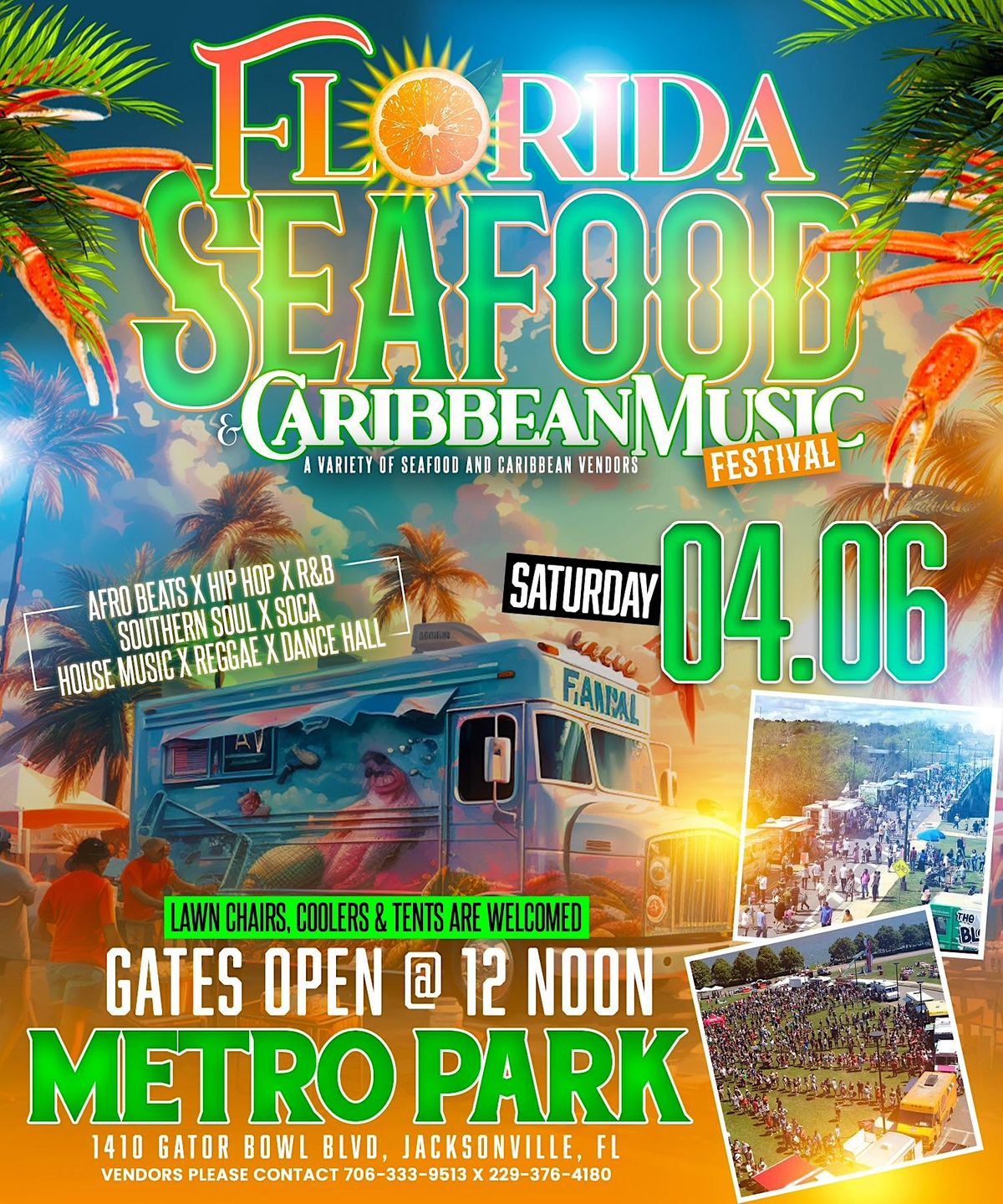 Florida Seafood & Caribbean Music Festival | Metropolitan Park, Gator ...