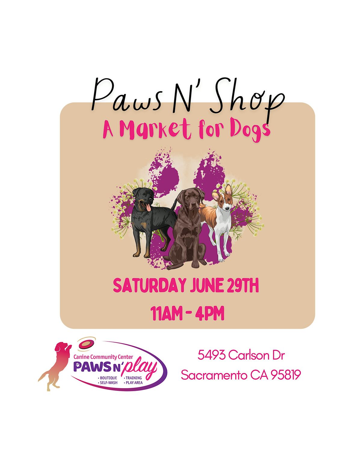 Paws N Shop | Paws N' Play, Sacramento, CA | June 29, 2024